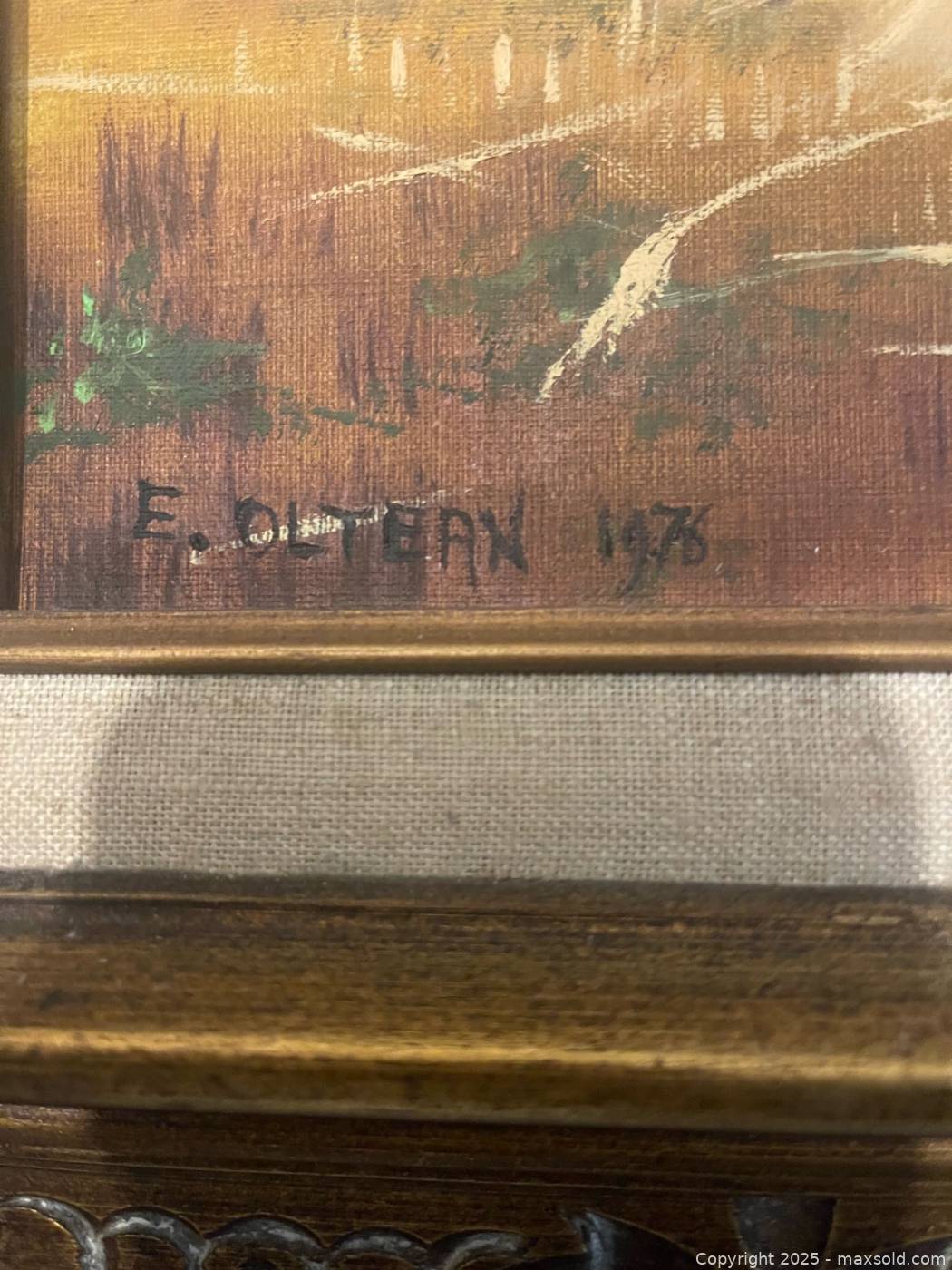 Eleanor Oltean 1978 acrylic landscape painting | Maxsold