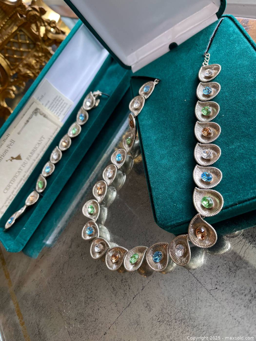 Clarion Pell Grace Kelly necklace & bracelet set | Maxsold