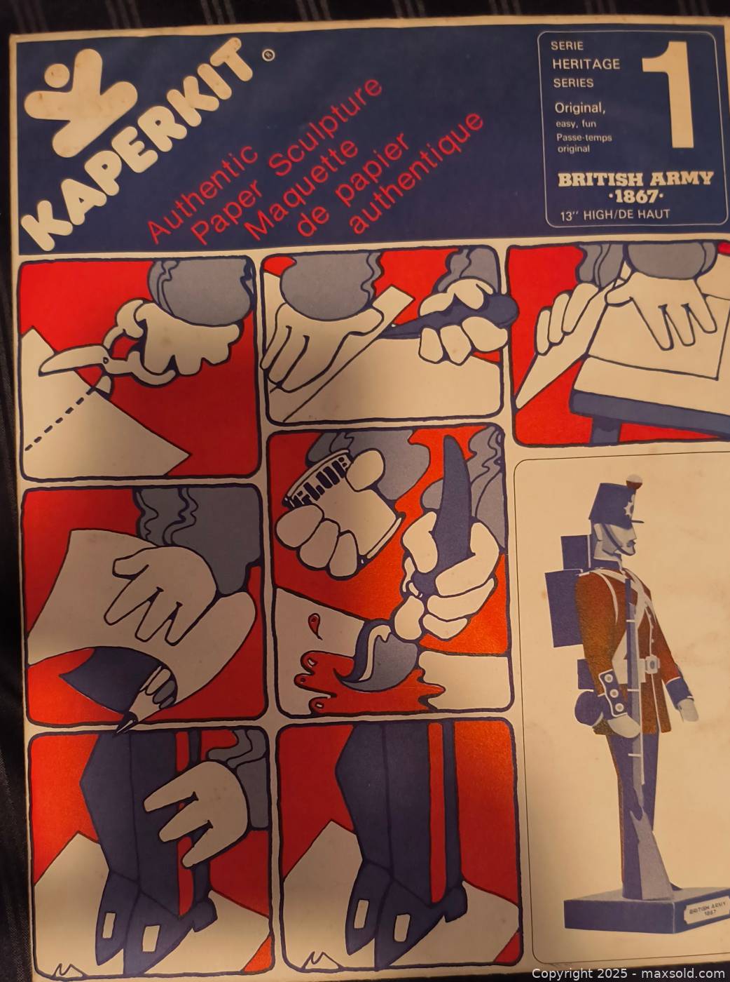 Kaperkit British Army 1867 paper sculpture kit | Maxsold