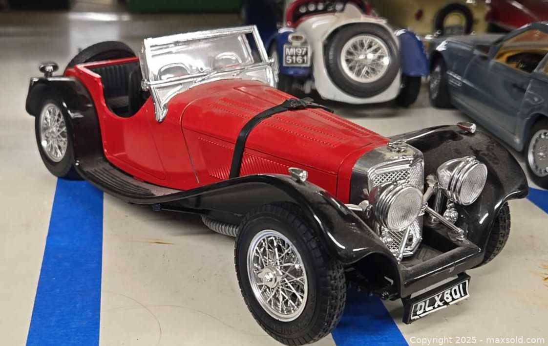 Burago Mercedes SSK, Bravo Alfa Romeo Spider, Bravo Jaguar SS100 ...