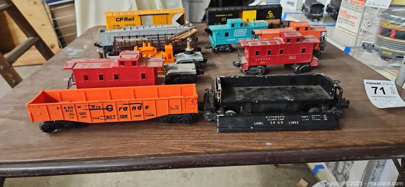 Lionel O Scale Freight And Caboose Cars, 13 | Maxsold