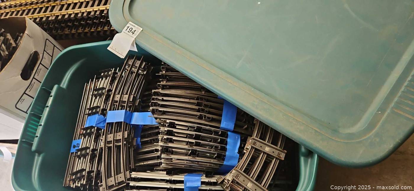 S gauge straight and curved train track | Maxsold