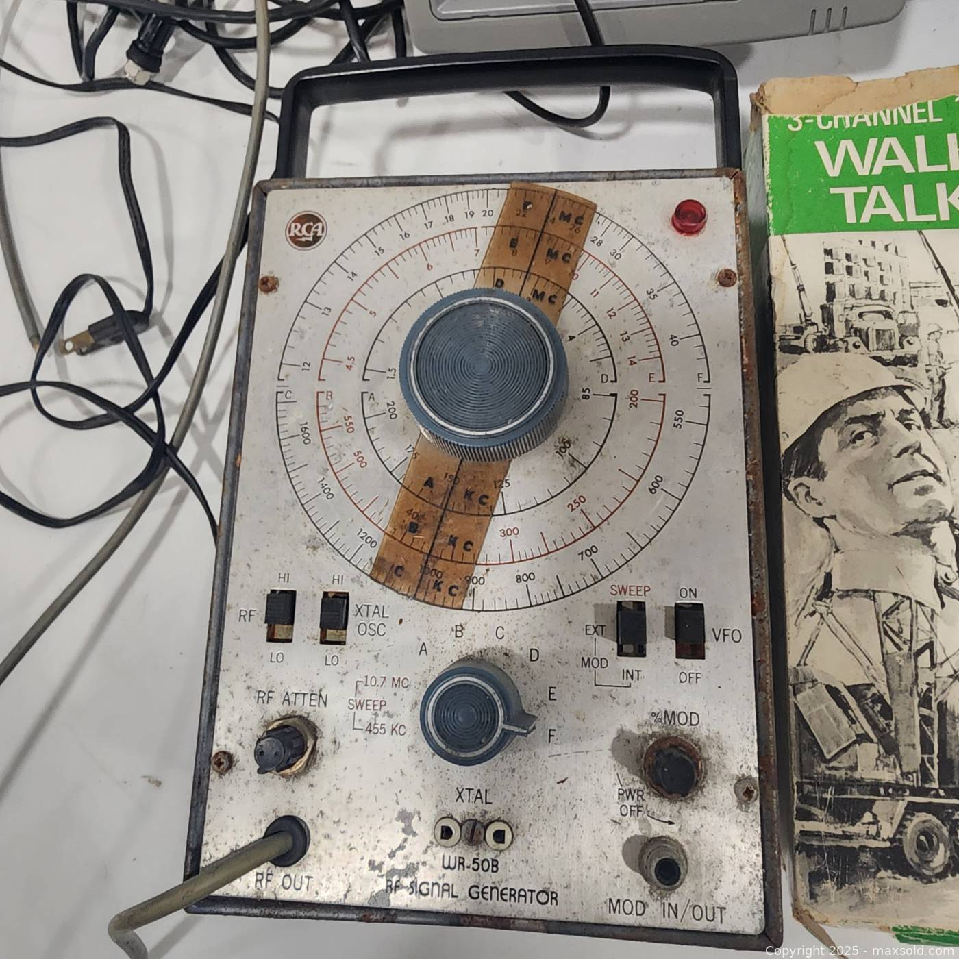 Realistic TRC-75 Walkie Talkies, RCA Signal Generator, Eagle Fishfinder ...