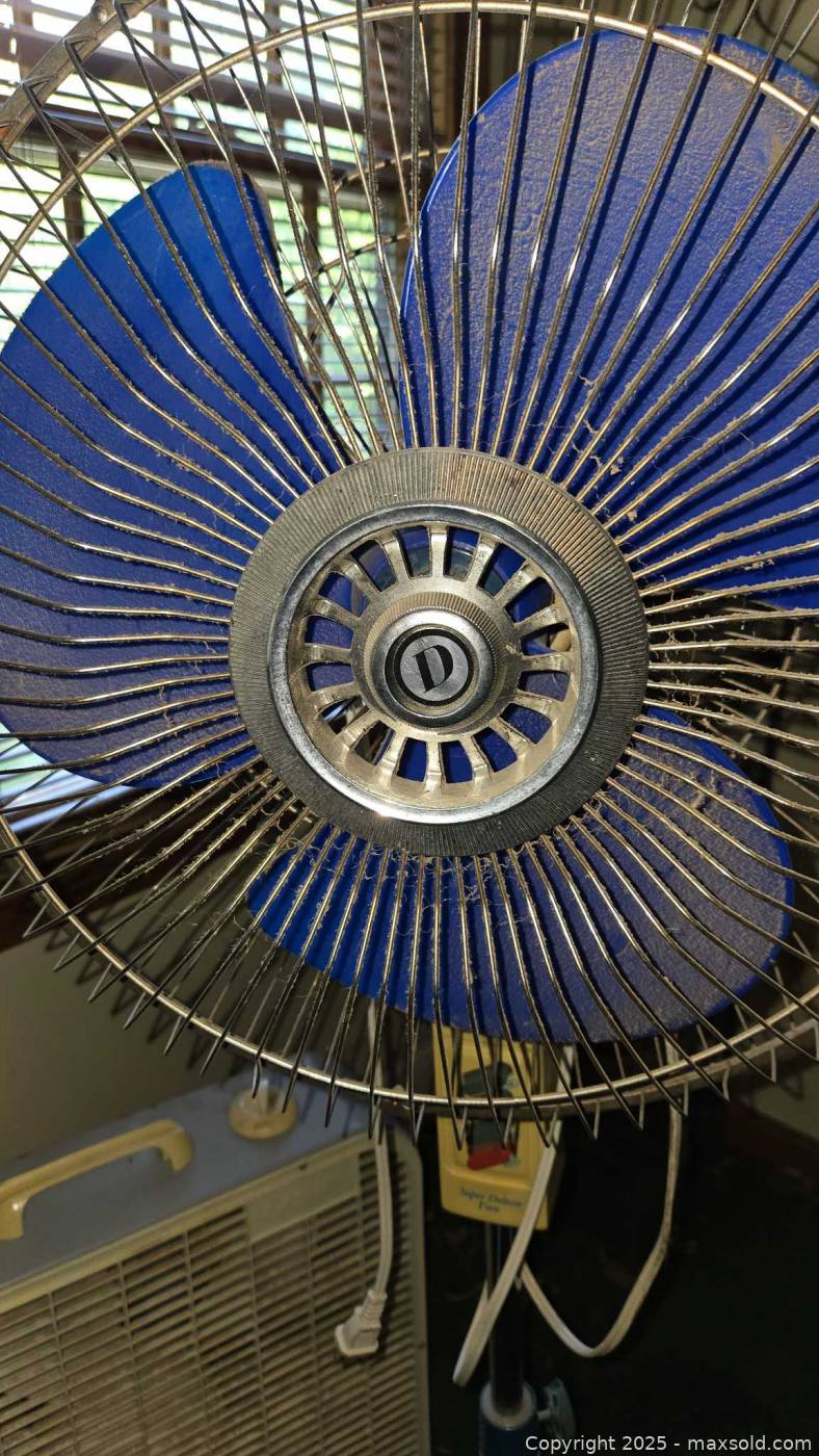 20-inch box fan and pedestal floor fan | Maxsold