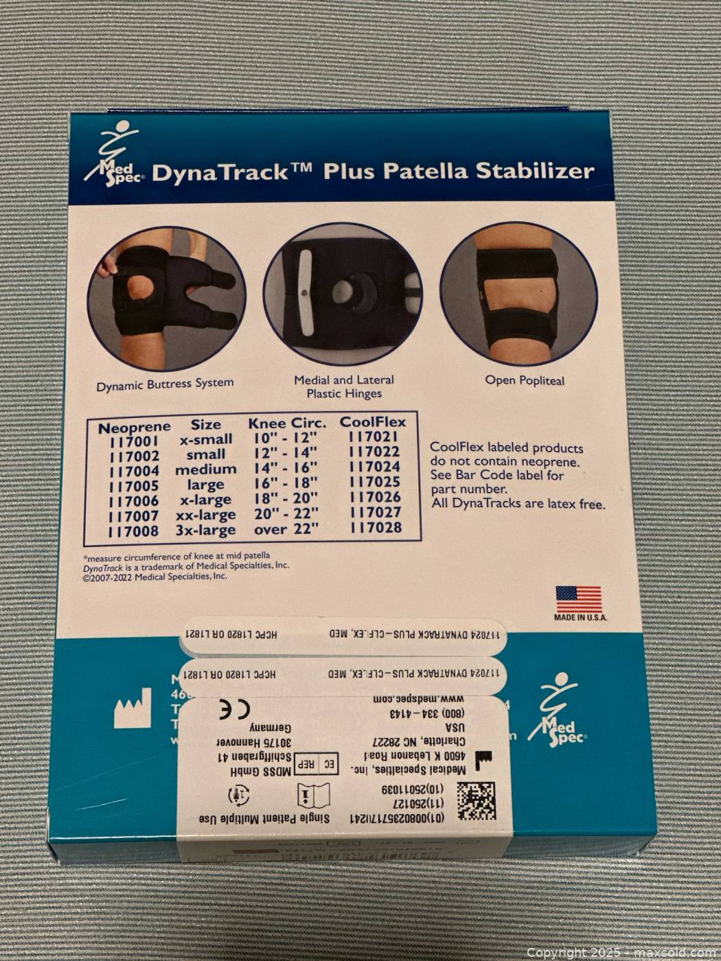 DynaTrack Plus Patella Stabilizer Medium | Maxsold