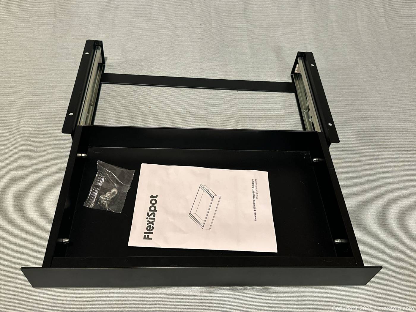 FlexiSpot under-desk sliding drawer with hardware | Maxsold