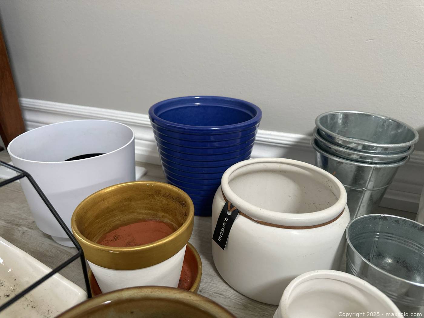 Assorted planters and pots | Maxsold