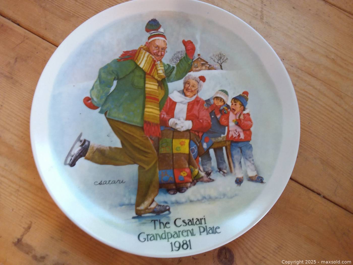 1982 The Csátari Grandparent Plate 9" | Maxsold