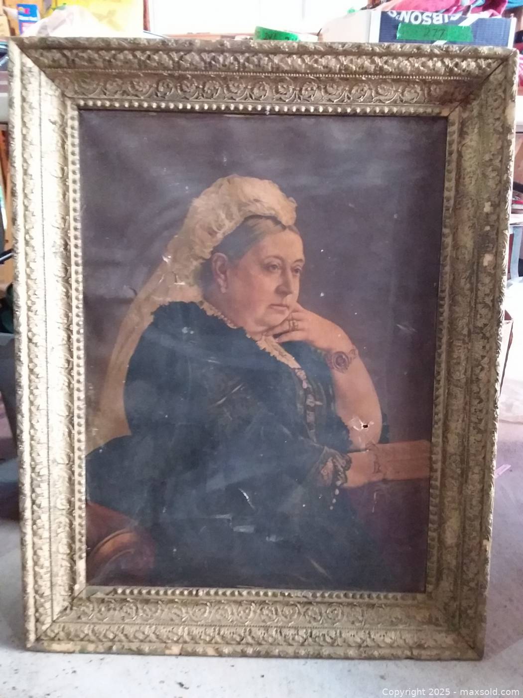 Antique Queen Victoria Framed Portrait | Maxsold