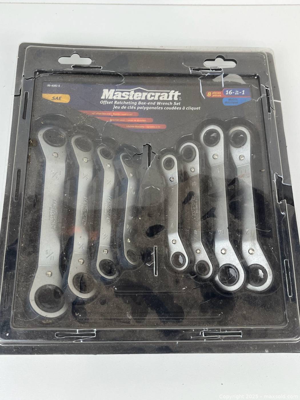 Mastercraft 8-Piece SAE Ratcheting Box-End Wrench Set | Maxsold