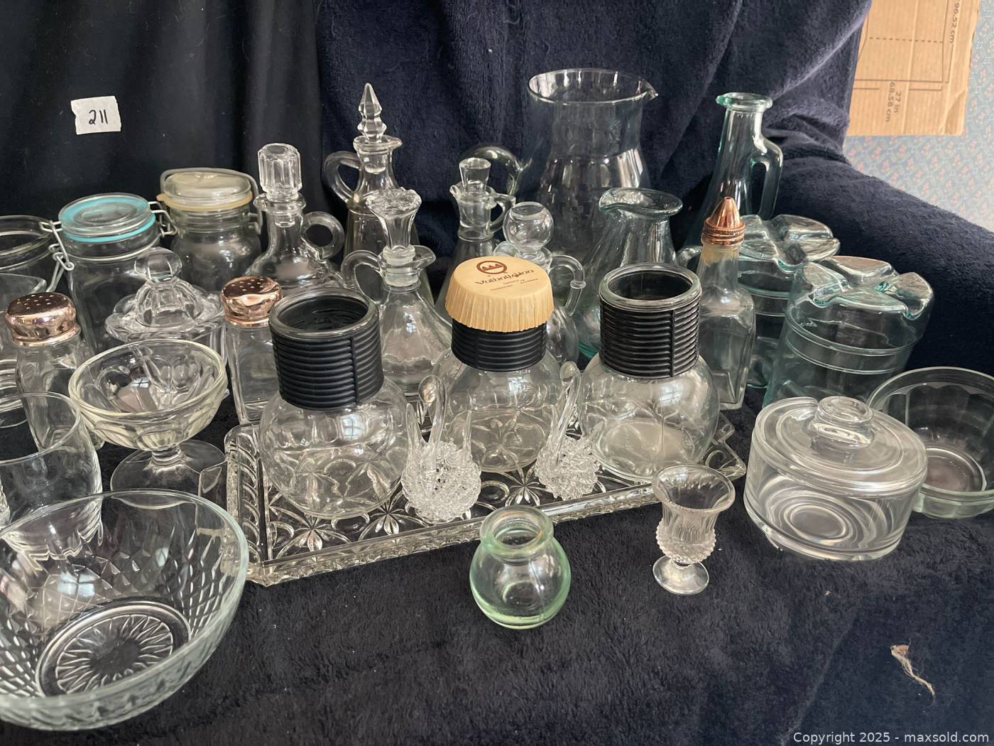 Vintage Clear Glassware 40+ Piece Lot | Maxsold
