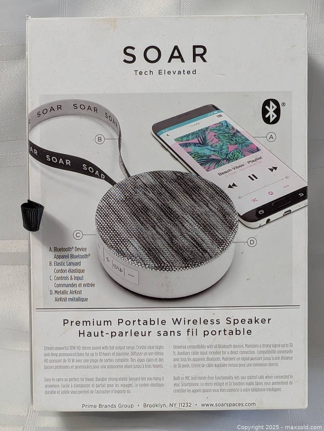 Soar Bluetooth Wireless Speaker In Box | Maxsold