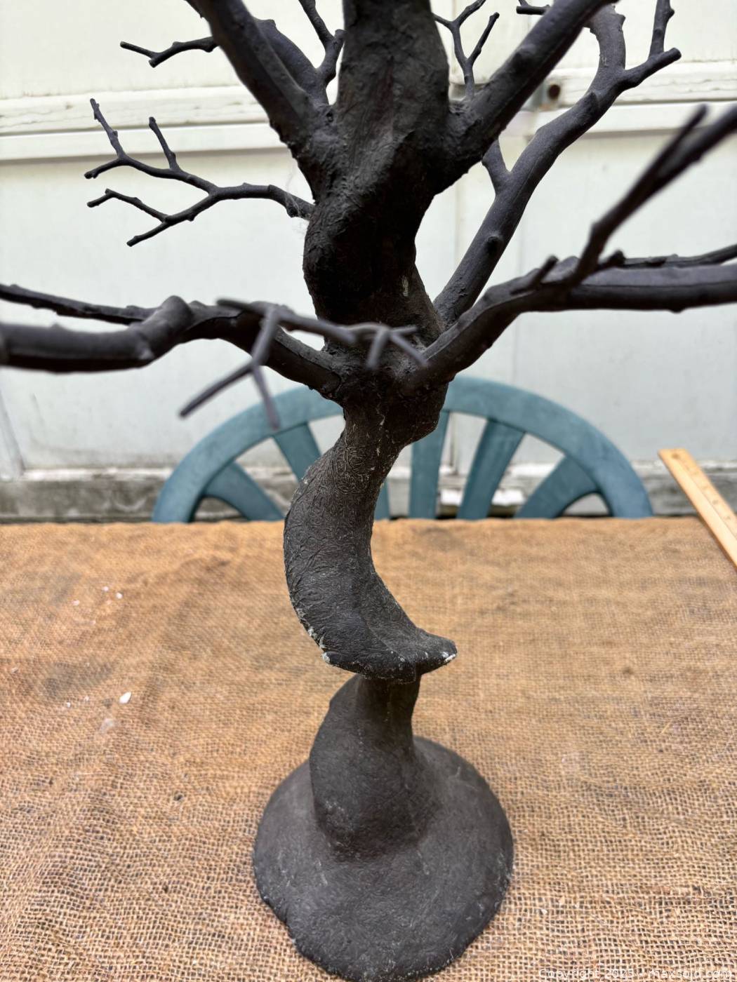 Black plastic jewelry display tree 30" | Maxsold