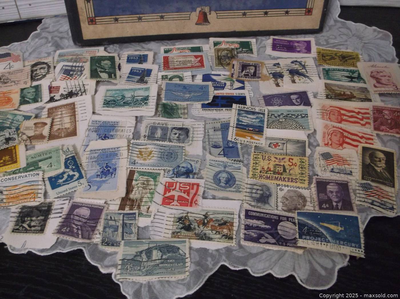 Victory United States Stamp Album with loose U.S. stamps | Maxsold