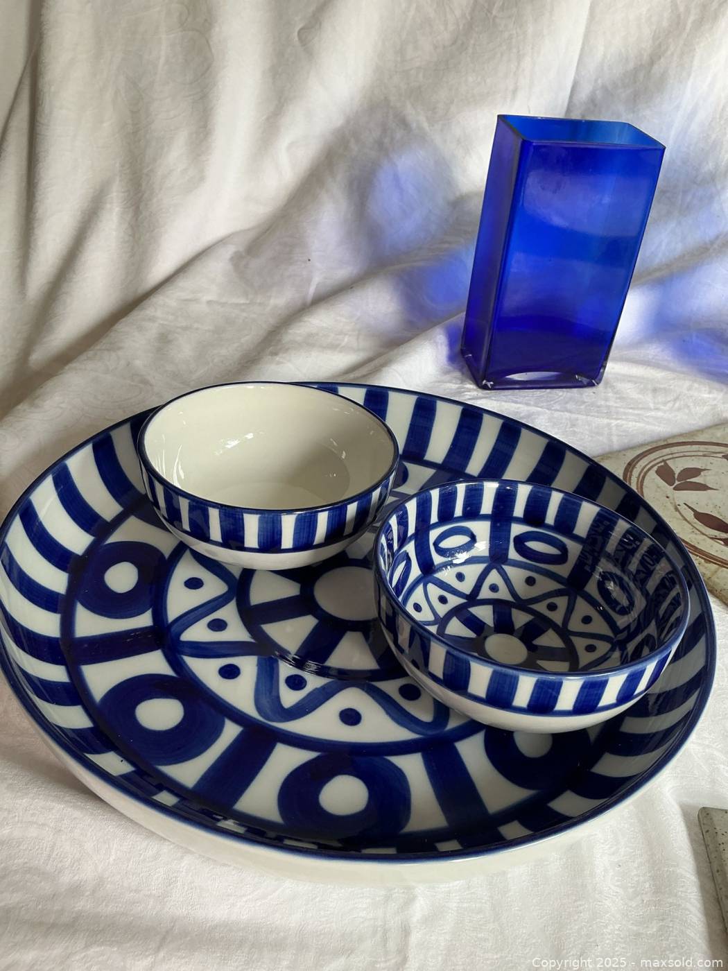 Dansk ceramic serving platter set & decor | Maxsold