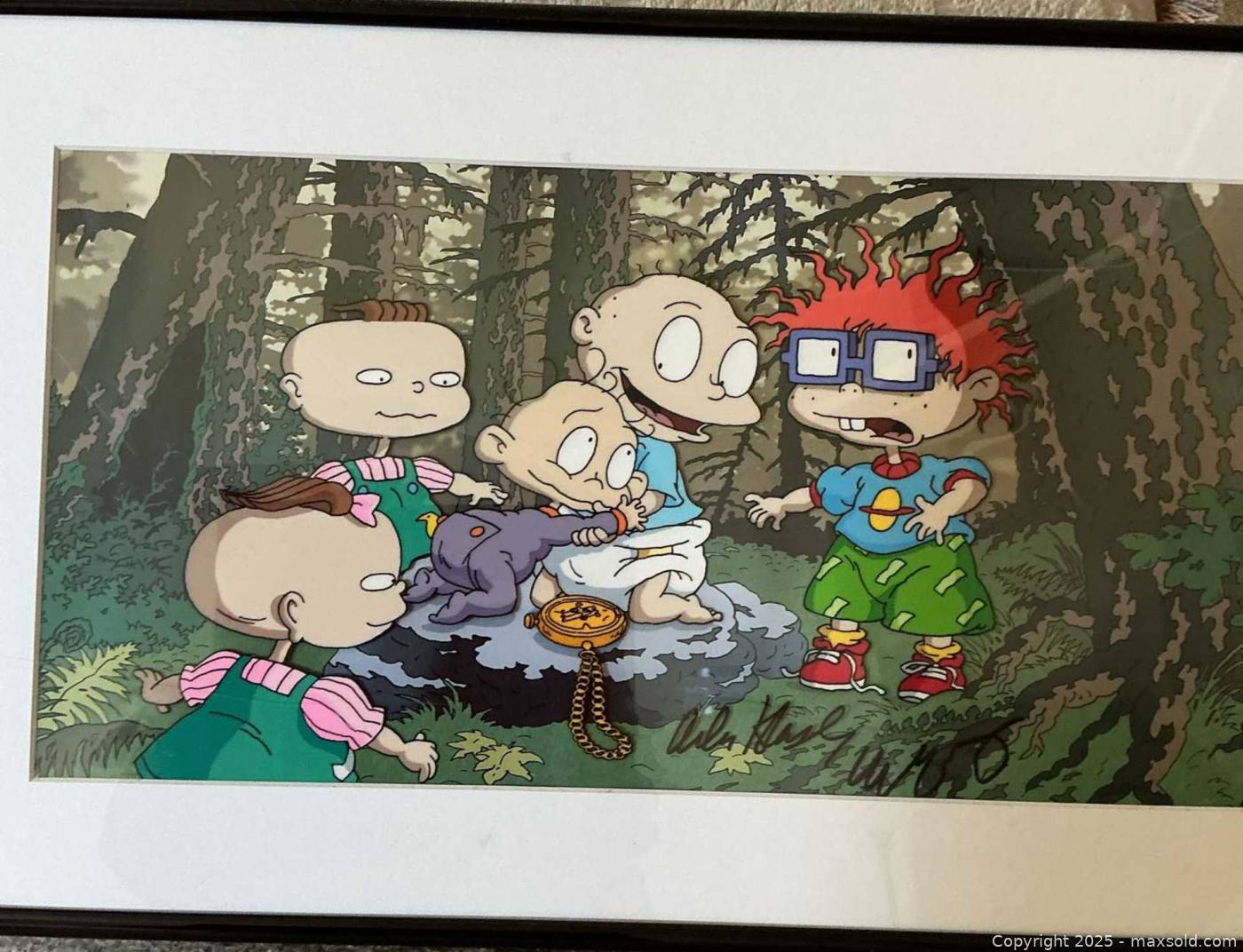 Framed hand-painted Rugrats movie animation cel | Maxsold