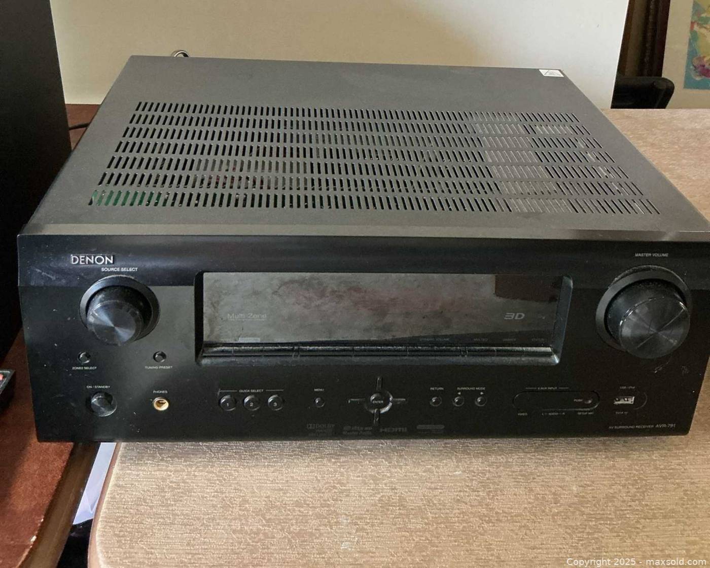 Denon AVR-791 receiver, JVC soundbar, JBL powered subwoofer, JVC ...