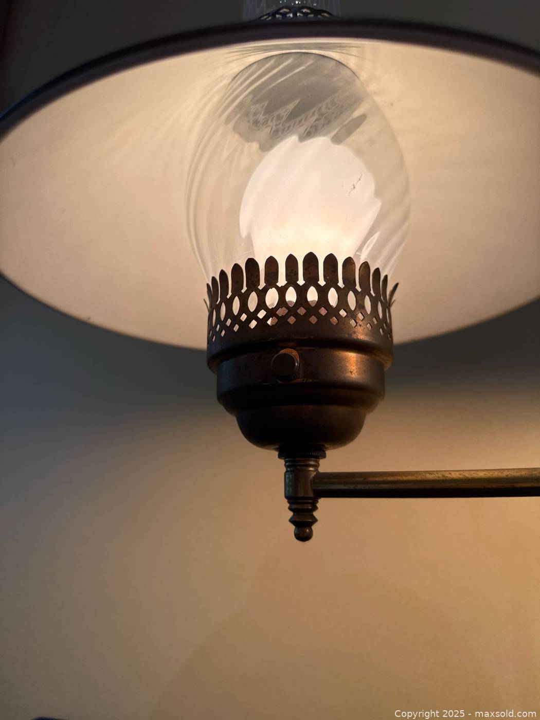 Vintage double-arm student table lamp | Maxsold