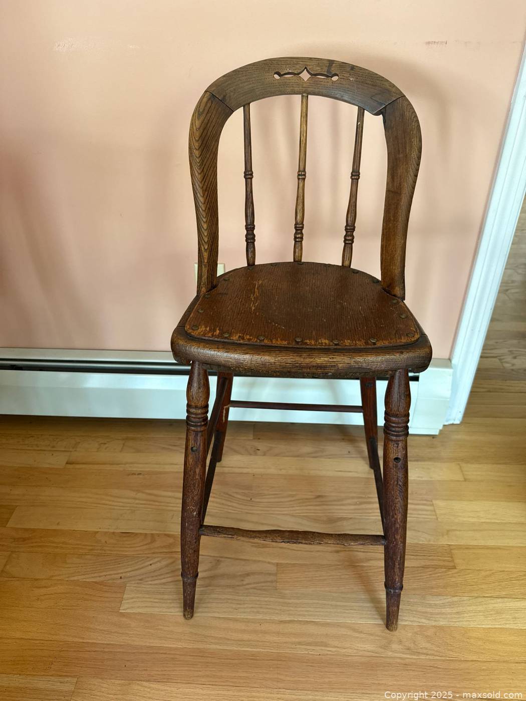 Vintage wooden spindle-back side chair | Maxsold