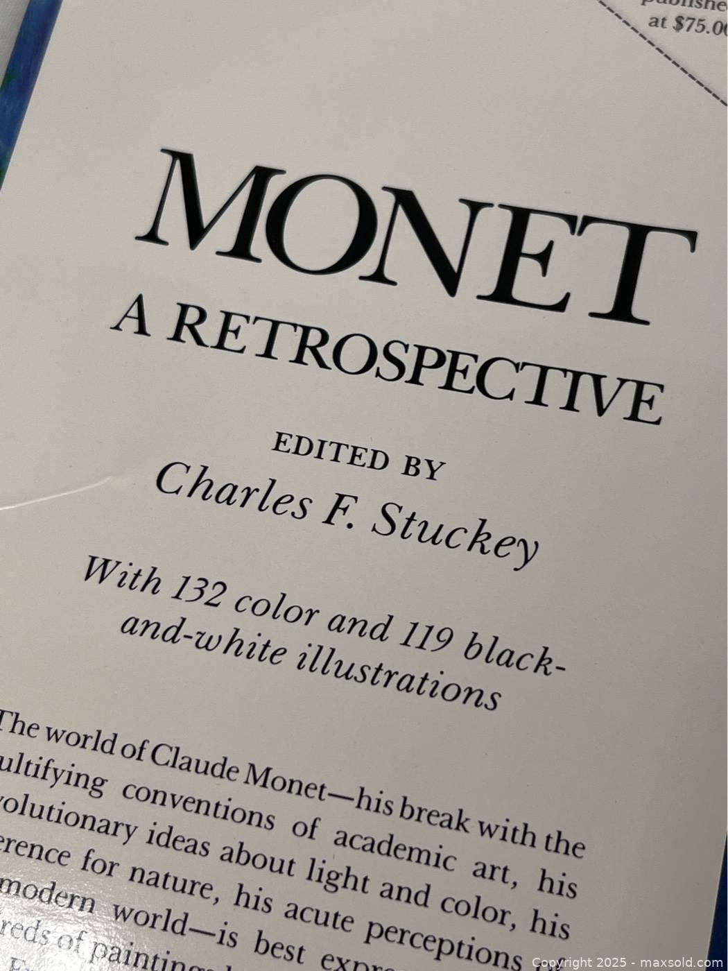 Monet A Retrospective and Goodbye Picasso art books | Maxsold