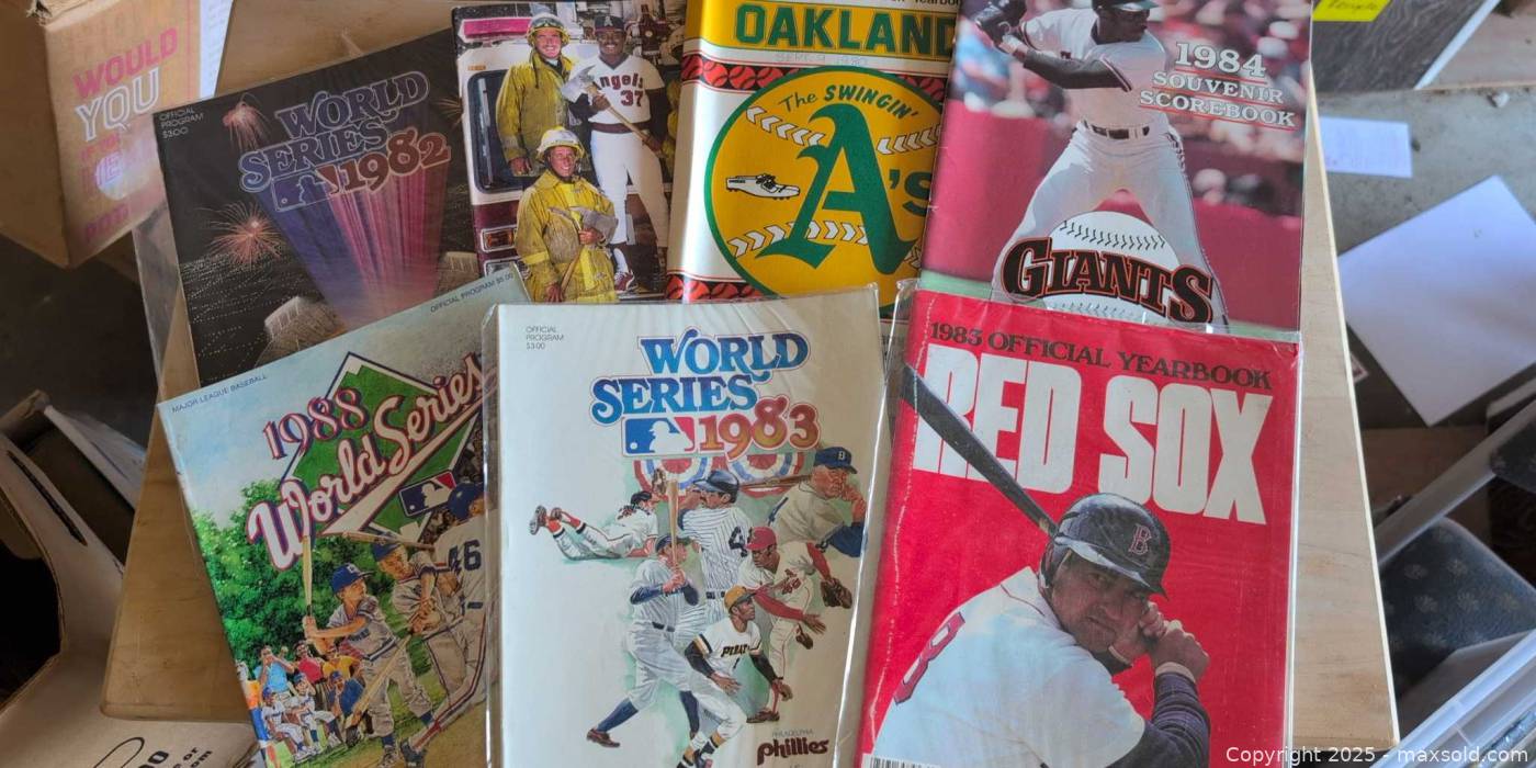 MLB baseball programs yearbooks magazines 1970s-1988 | Maxsold