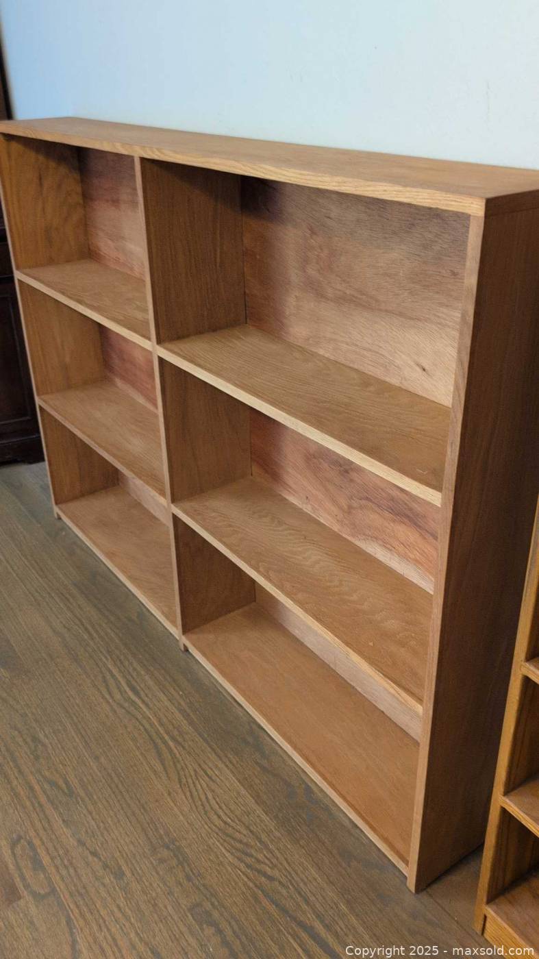 Medium Brown Solid Wood Bookcase | Maxsold