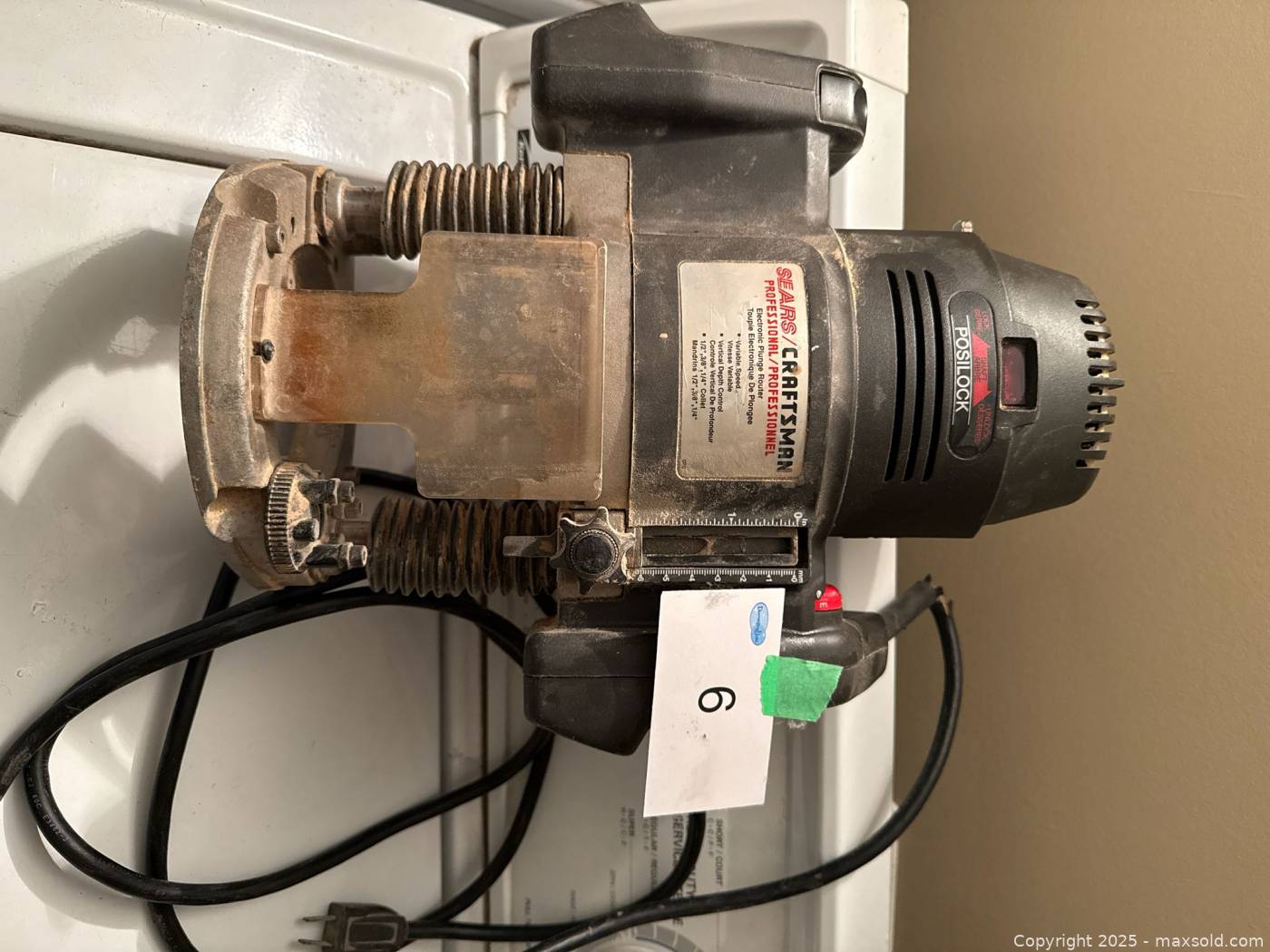 Craftsman electronic plunge router | Maxsold