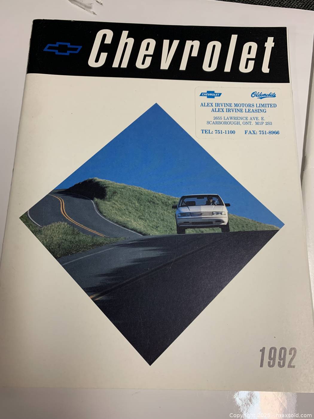 1992 and 1993 Chevrolet car sales brochures | Maxsold