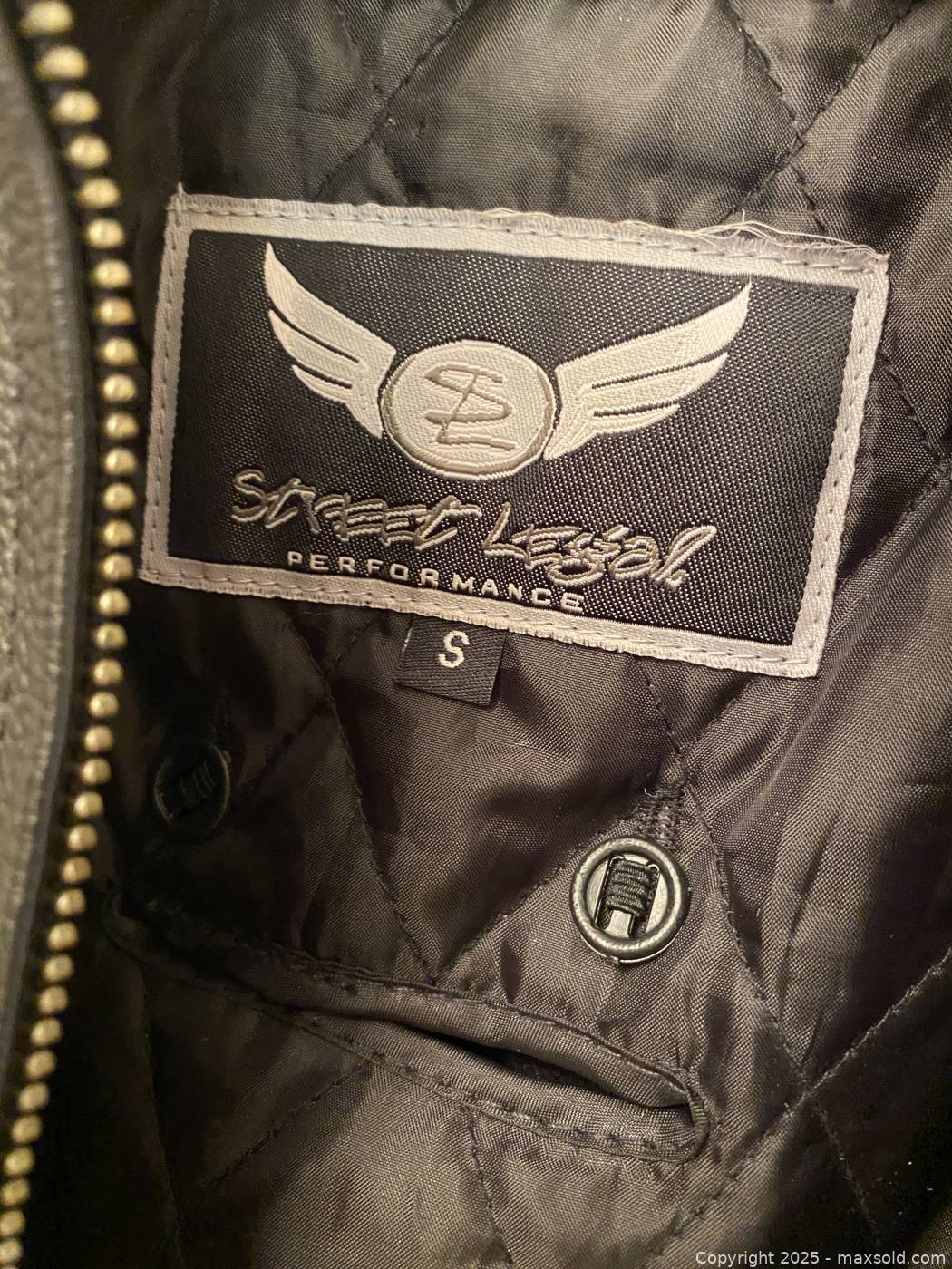 Street Legal Performance motorcycle leather jacket size S | Maxsold