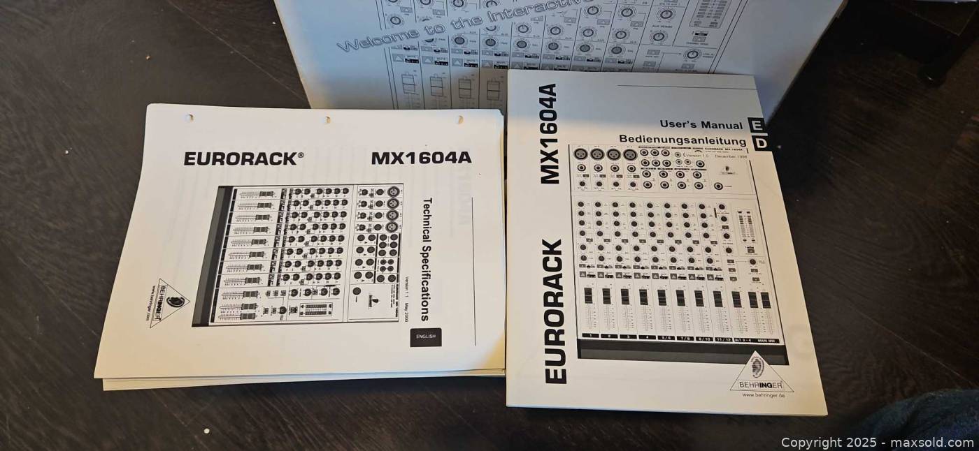 Behringer Eurorack MX1604A 16-Channel Mixer | Maxsold
