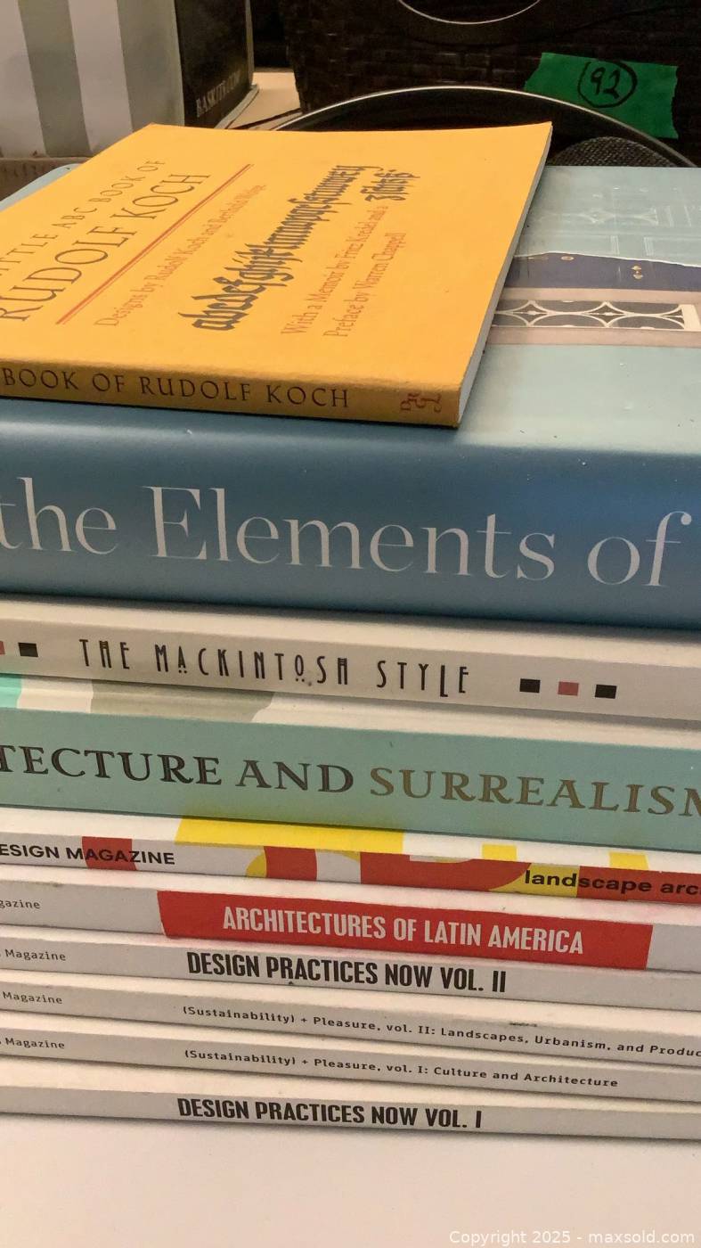 Architecture Books & Harvard Design Magazine Lot | Maxsold