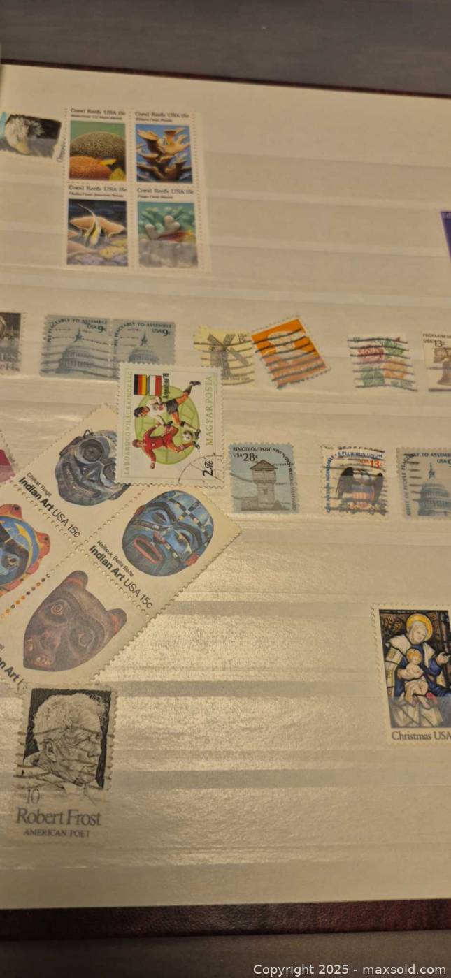 UNI-SAFE stockbook with 100–200 stamps | Maxsold