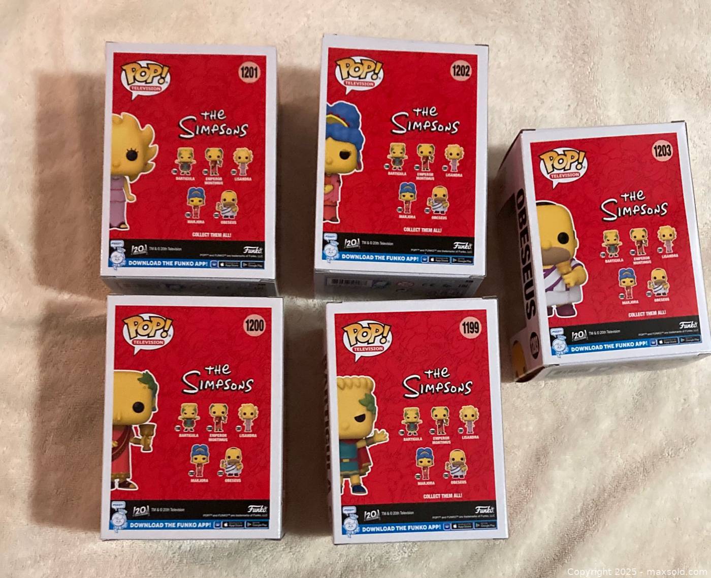 Funko POP! The Simpsons Roman Figures Set of 5 | Maxsold