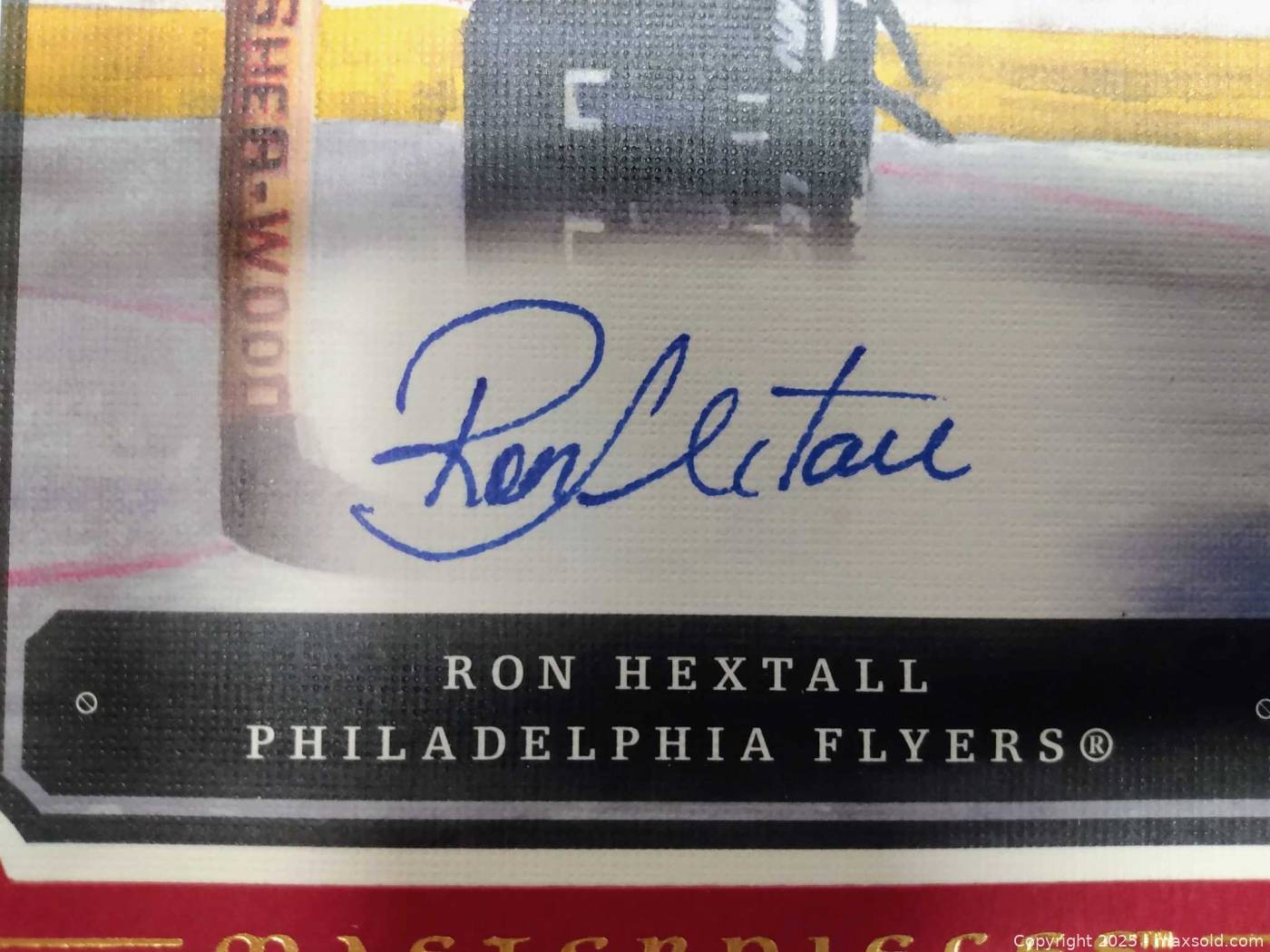2008-09 Upper Deck Masterpieces oversized cards Ron Hextall autograph ...