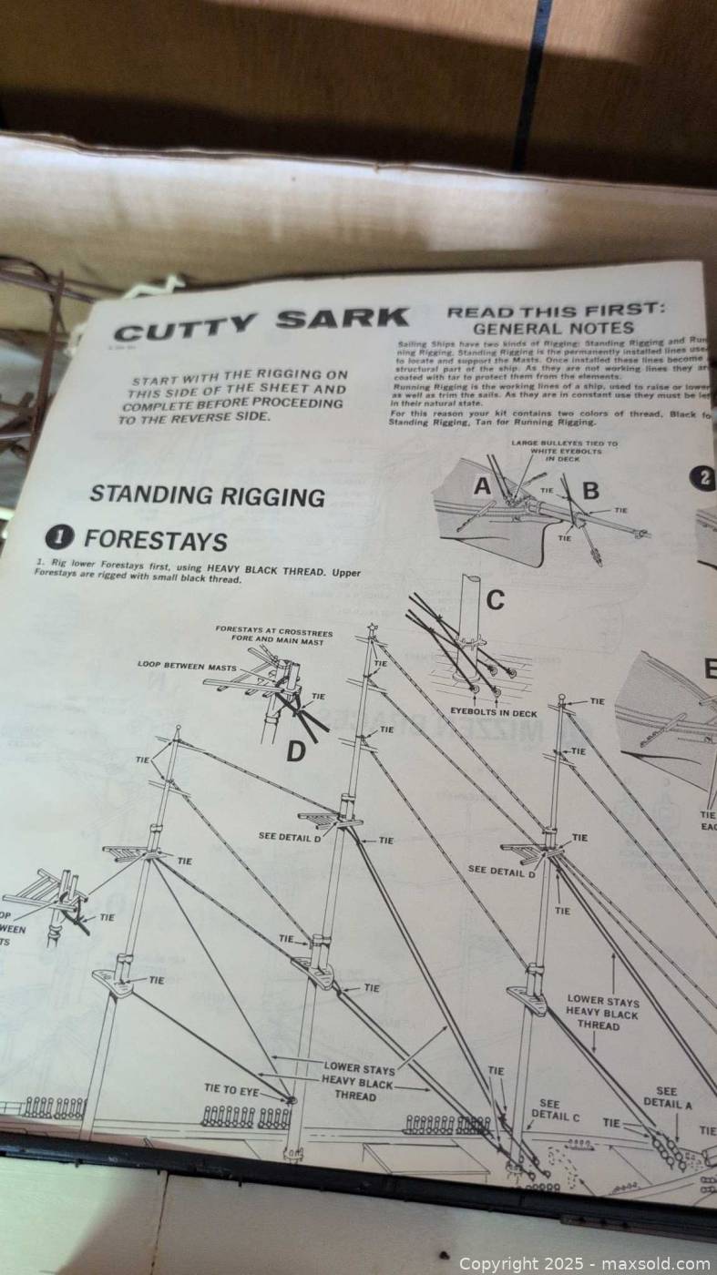 Cutty Sark Model Ship Kit | Maxsold