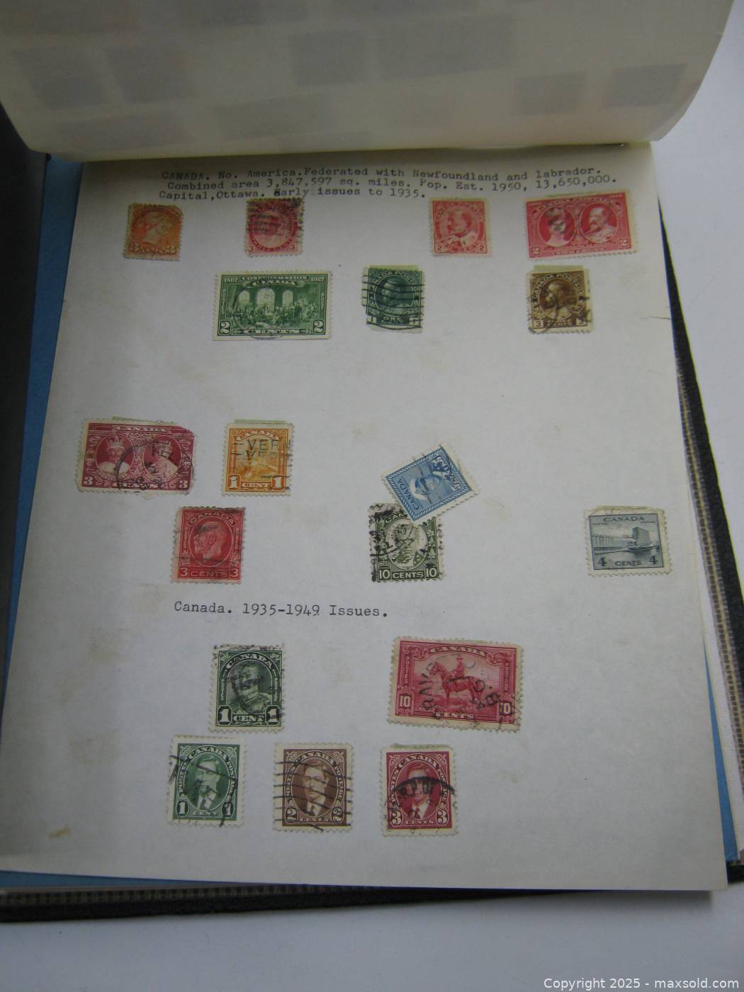 Canadian Stamp Album With Stamps | Maxsold