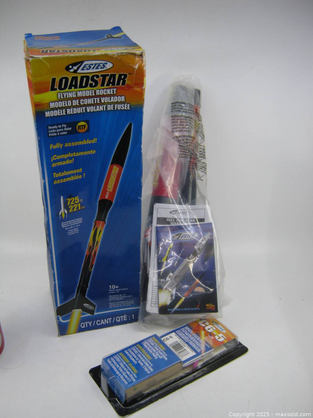Estes Loadstar model rocket kit with C6-5 engines | Maxsold