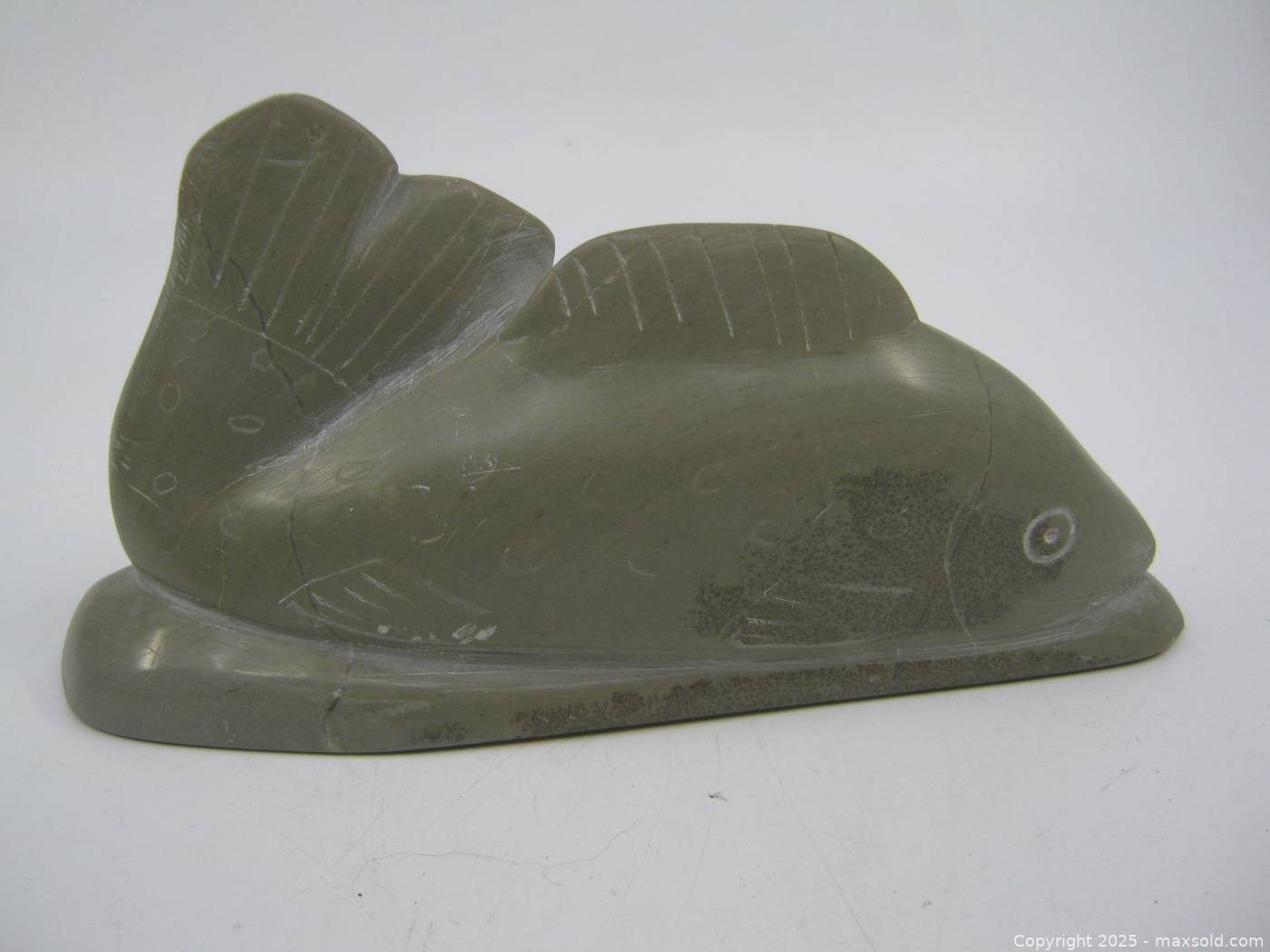 Inuit Soapstone Fish Carving | Maxsold