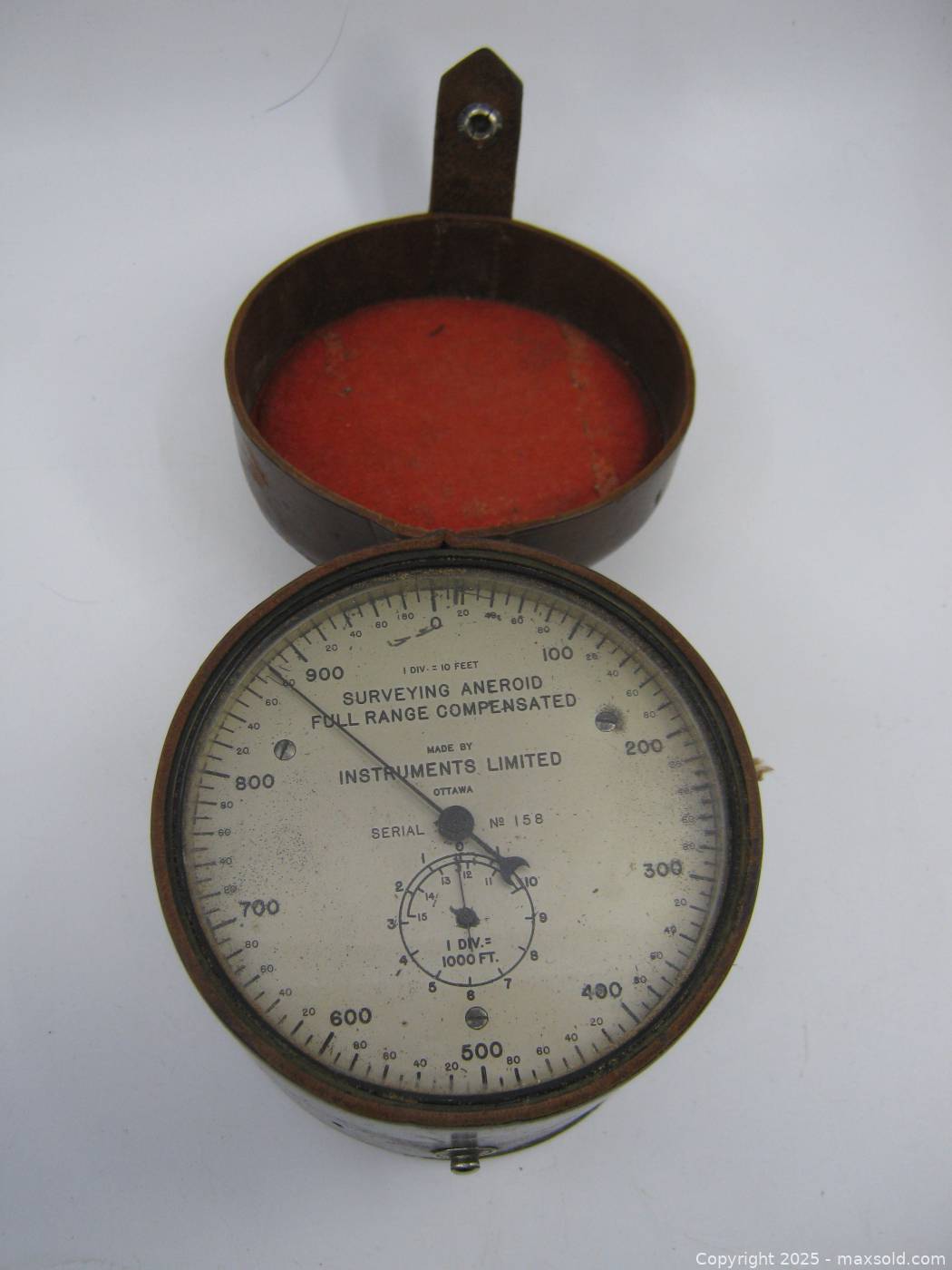 Instruments Limited Surveying Aneroid Altimeter | Maxsold