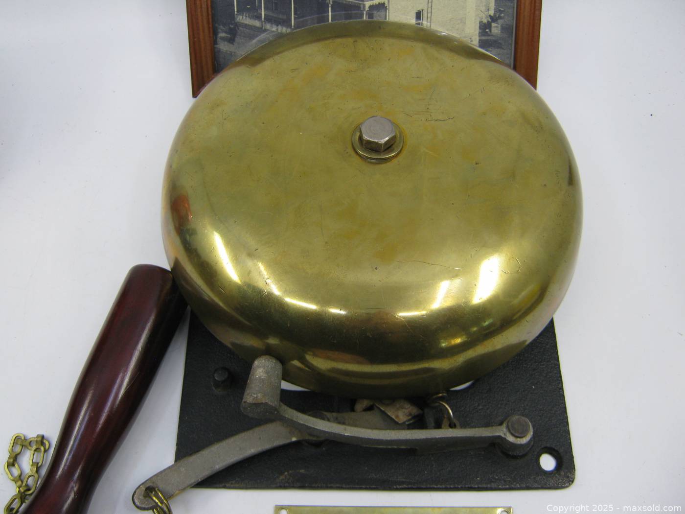 Reiter Canton 60F8 brass 8" manual fire alarm bell | Maxsold