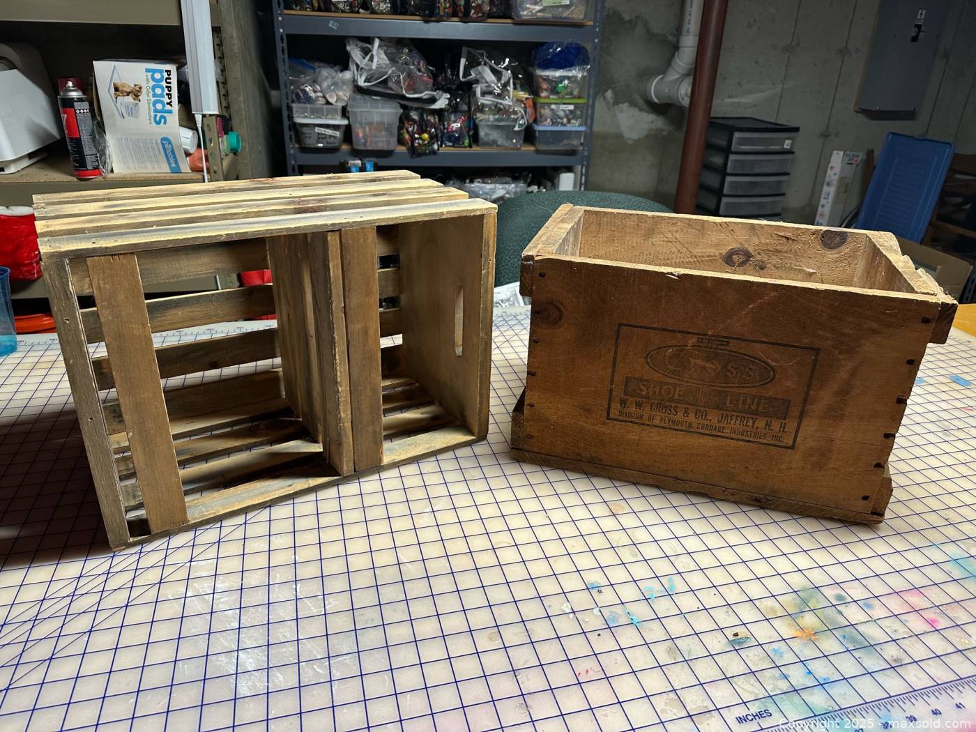 Sun-Maid and slatted wooden crates | Maxsold