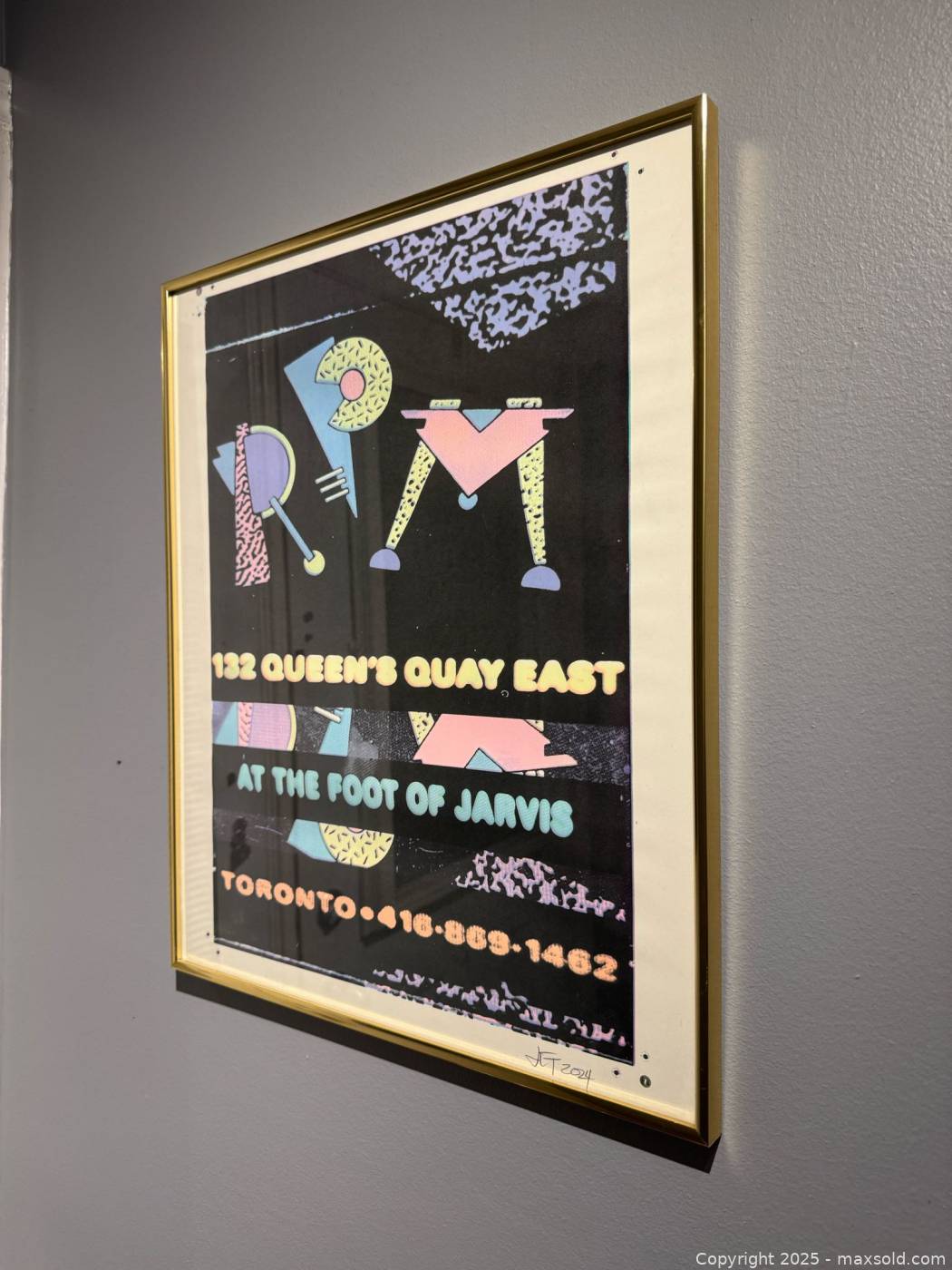 Framed RPM Night Club screen print | Maxsold