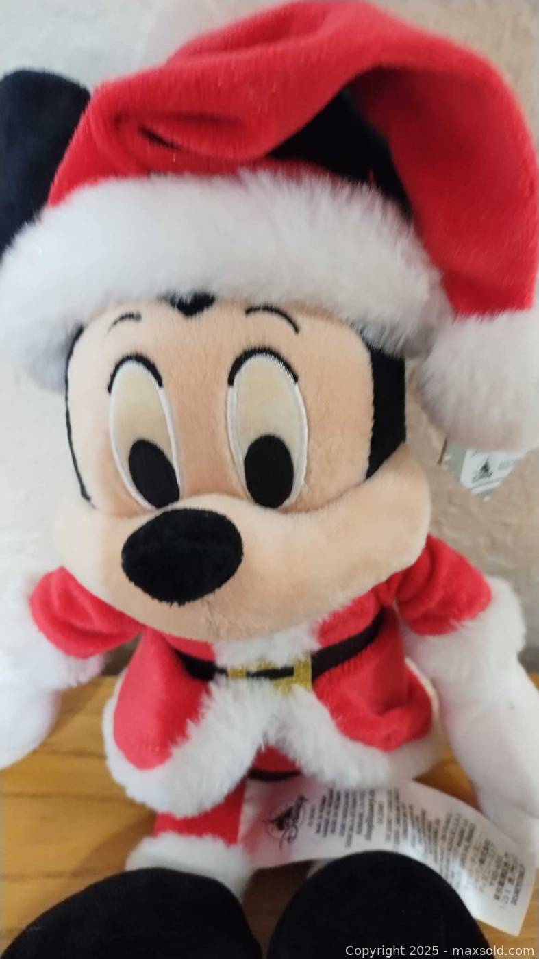 Disney Santa Mickey Mouse Plush 14in | Maxsold