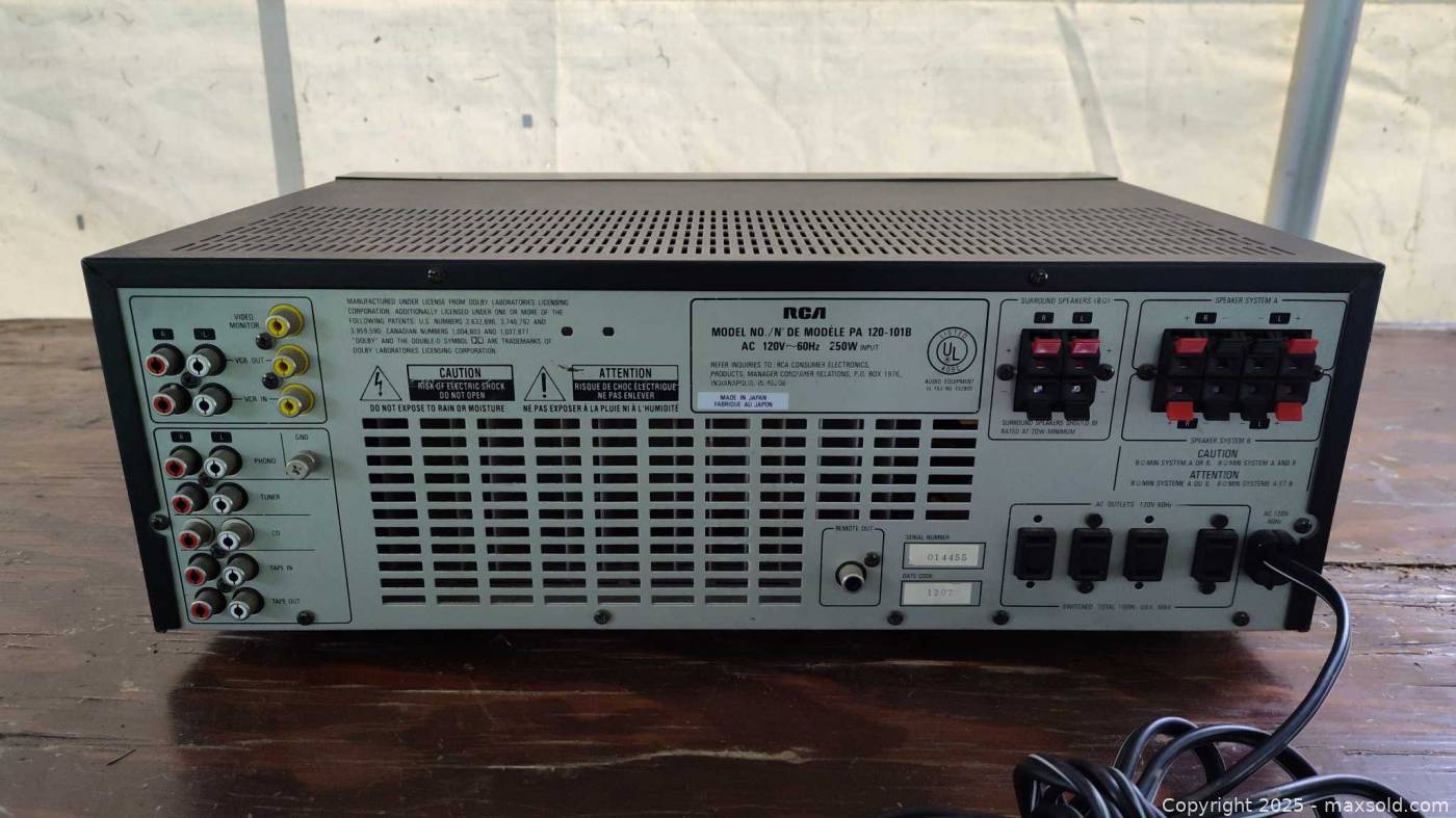 RCA Dolby Surround Sound amplifier | Maxsold