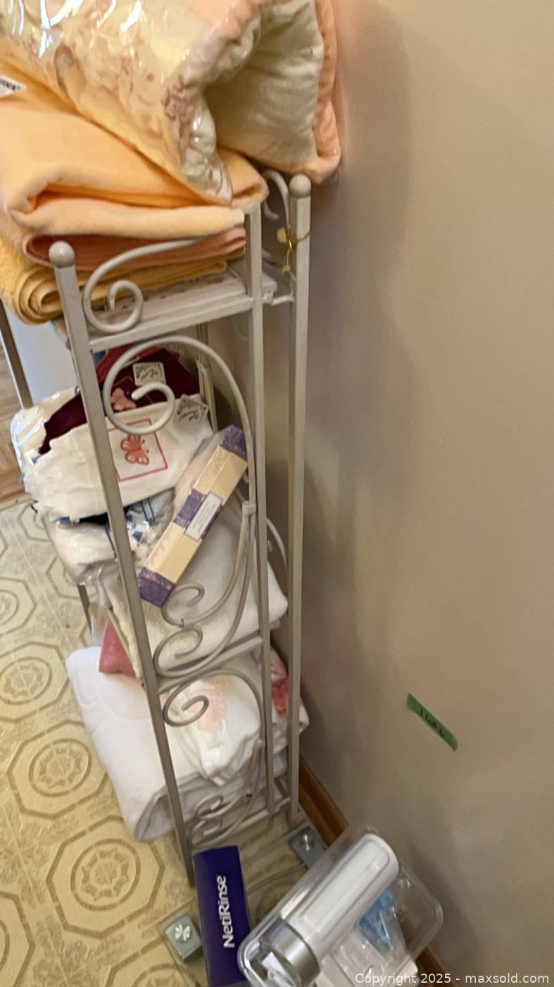 Narrow Metal Shelving Unit | Maxsold