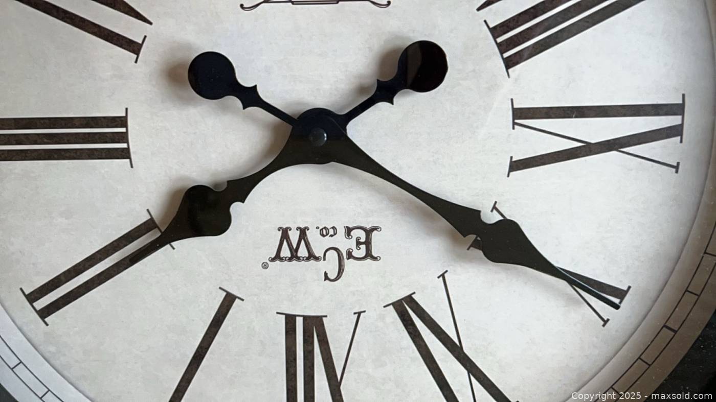 ECW Co. 26" Round Mirror Wall Clock | Maxsold