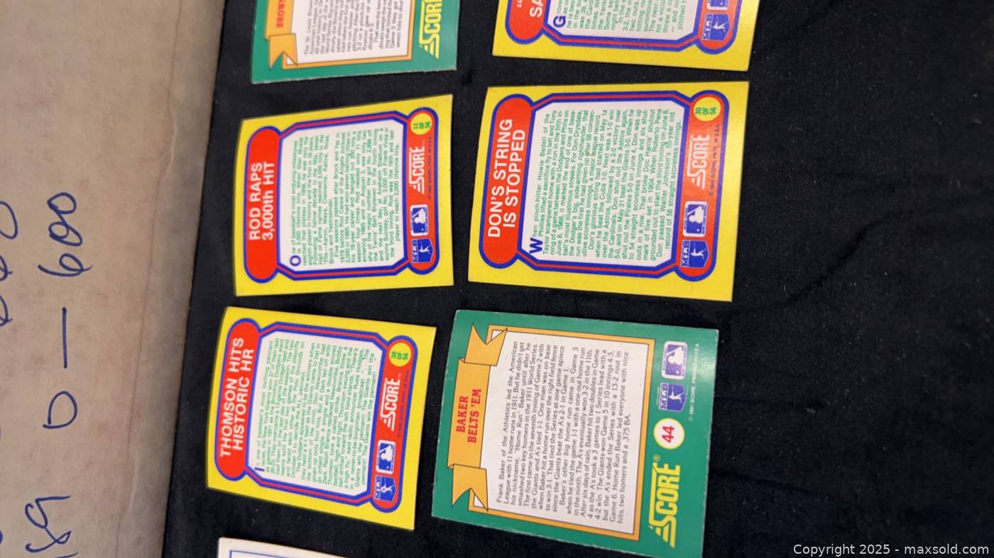 Score 1988 & 1989 baseball card sets with Magic Motion cards | Maxsold