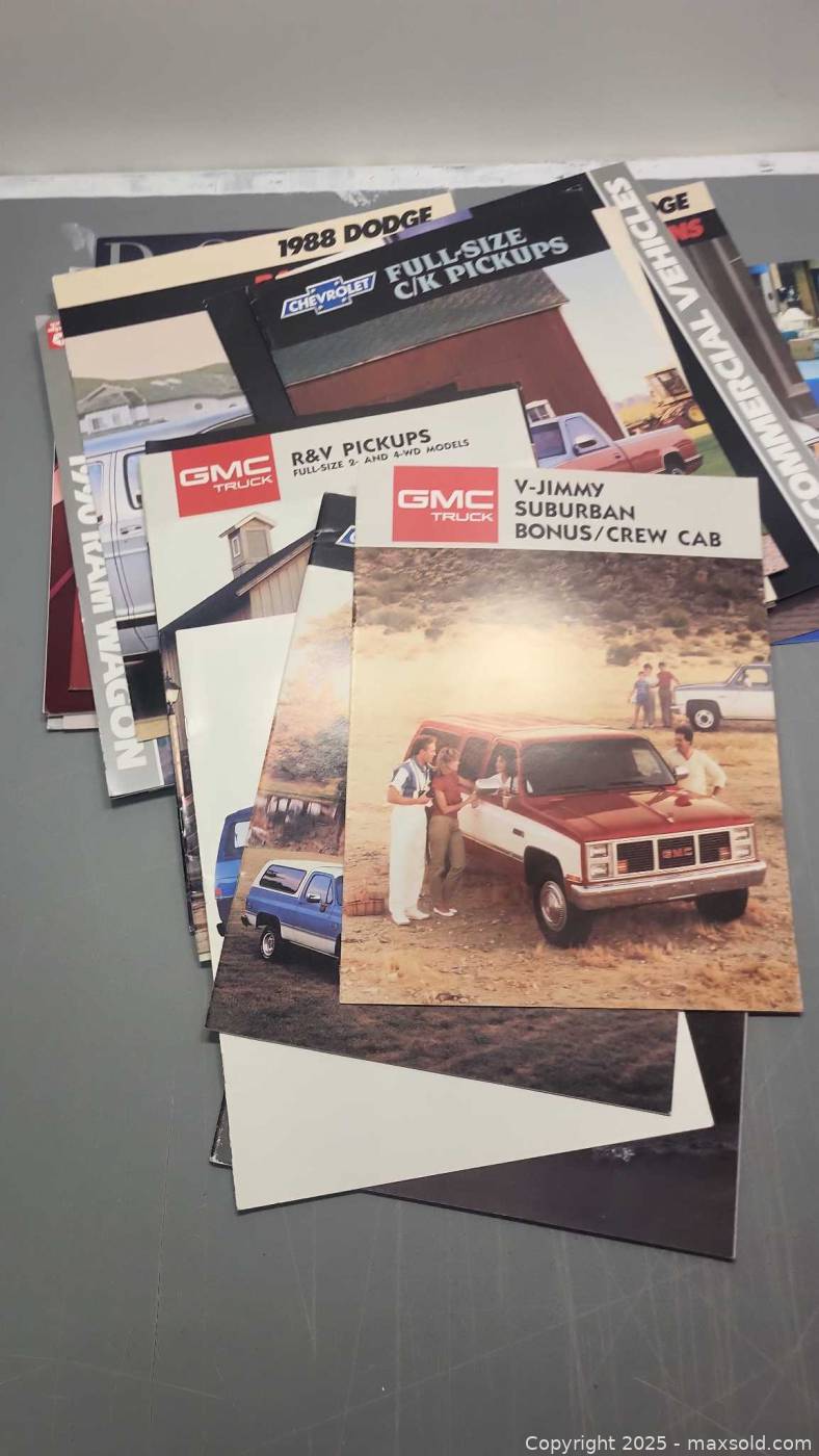 Vintage GMC, Dodge, Chevy truck and van sales brochures | Maxsold