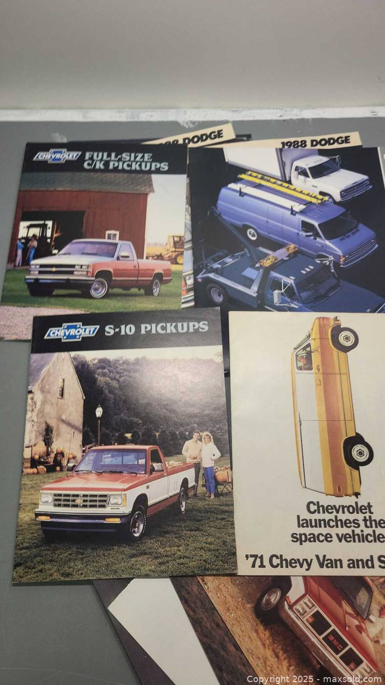 Vintage GMC, Dodge, Chevy truck and van sales brochures | Maxsold