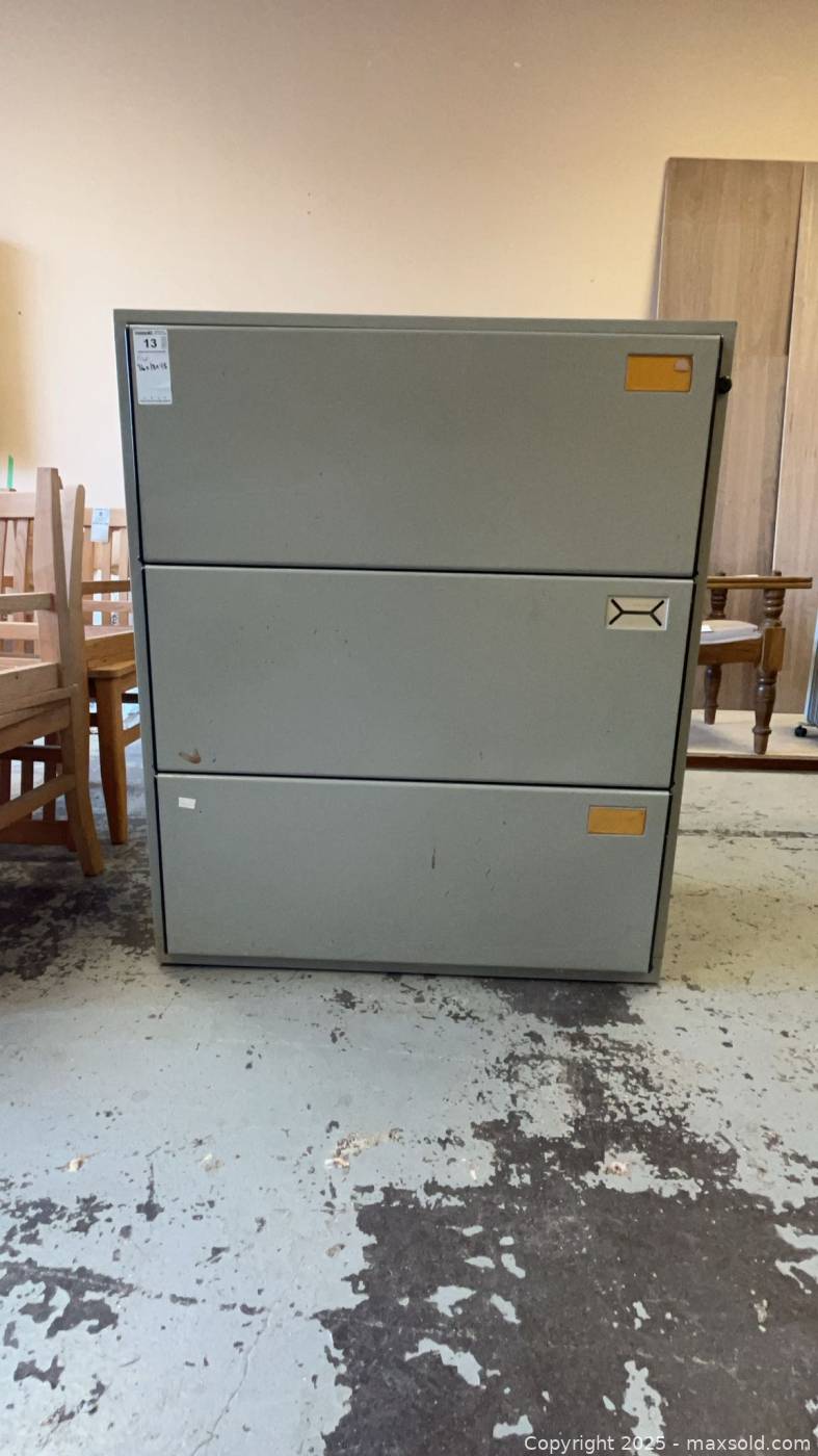Sunar Hauserman Uniwall 3-Drawer Metal Lateral File Cabinet 36"x18"x43 ...